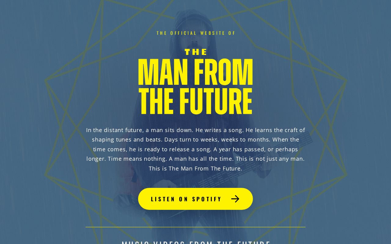 The Man From The Future - Official Website